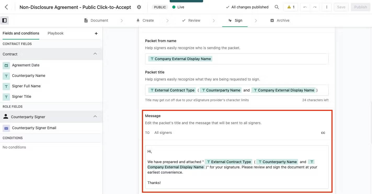 Customize Emails for Public Workflows and Workflows with Click-to-Accept – Ironclad