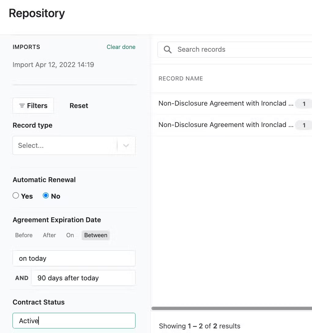 Manage Renewals in Ironclad – Ironclad