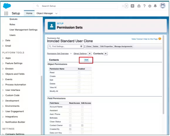 Manage Salesforce Permissions (Legacy Packages 2.4 and below) – Ironclad