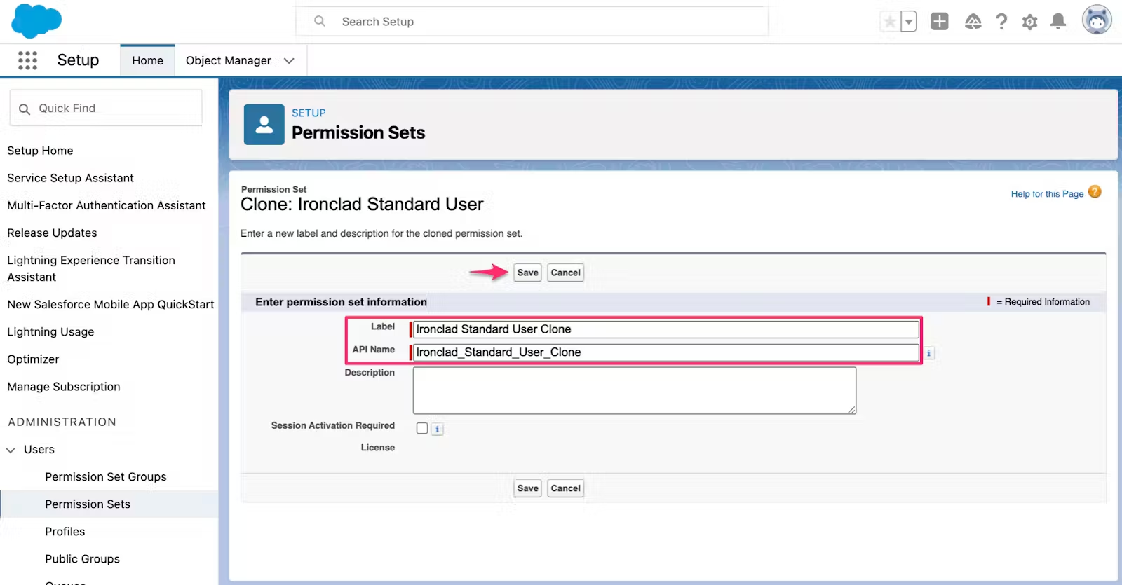 Manage Salesforce Permissions (Legacy Packages 2.4 and below) – Ironclad