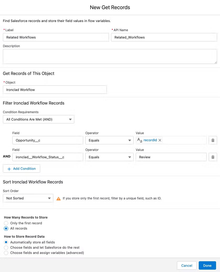 Automatically Refresh Salesforce Mapped Data In An Ironclad Workflow