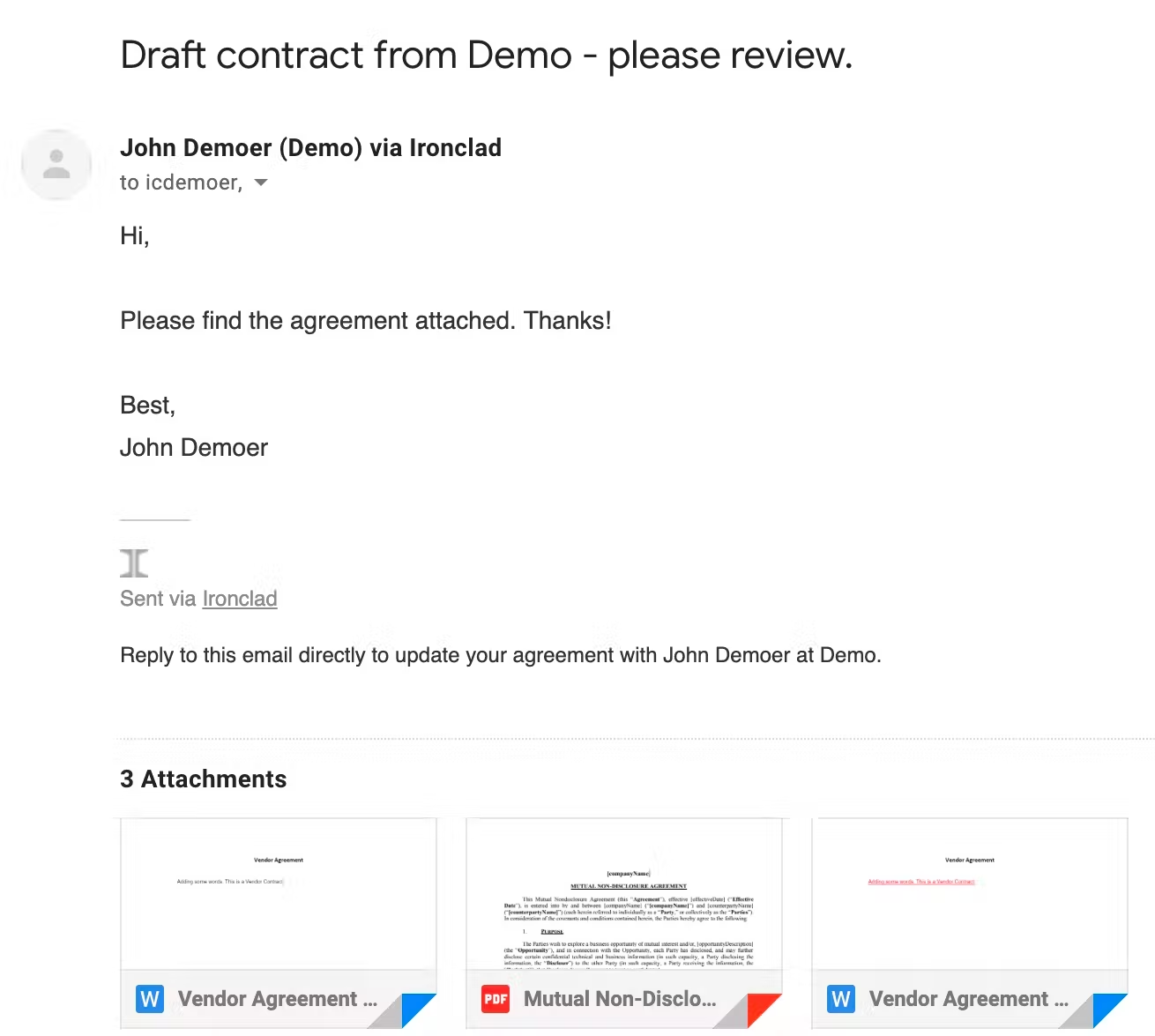 Share Documents – Ironclad