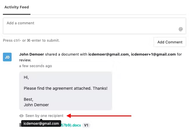Share Documents – Ironclad