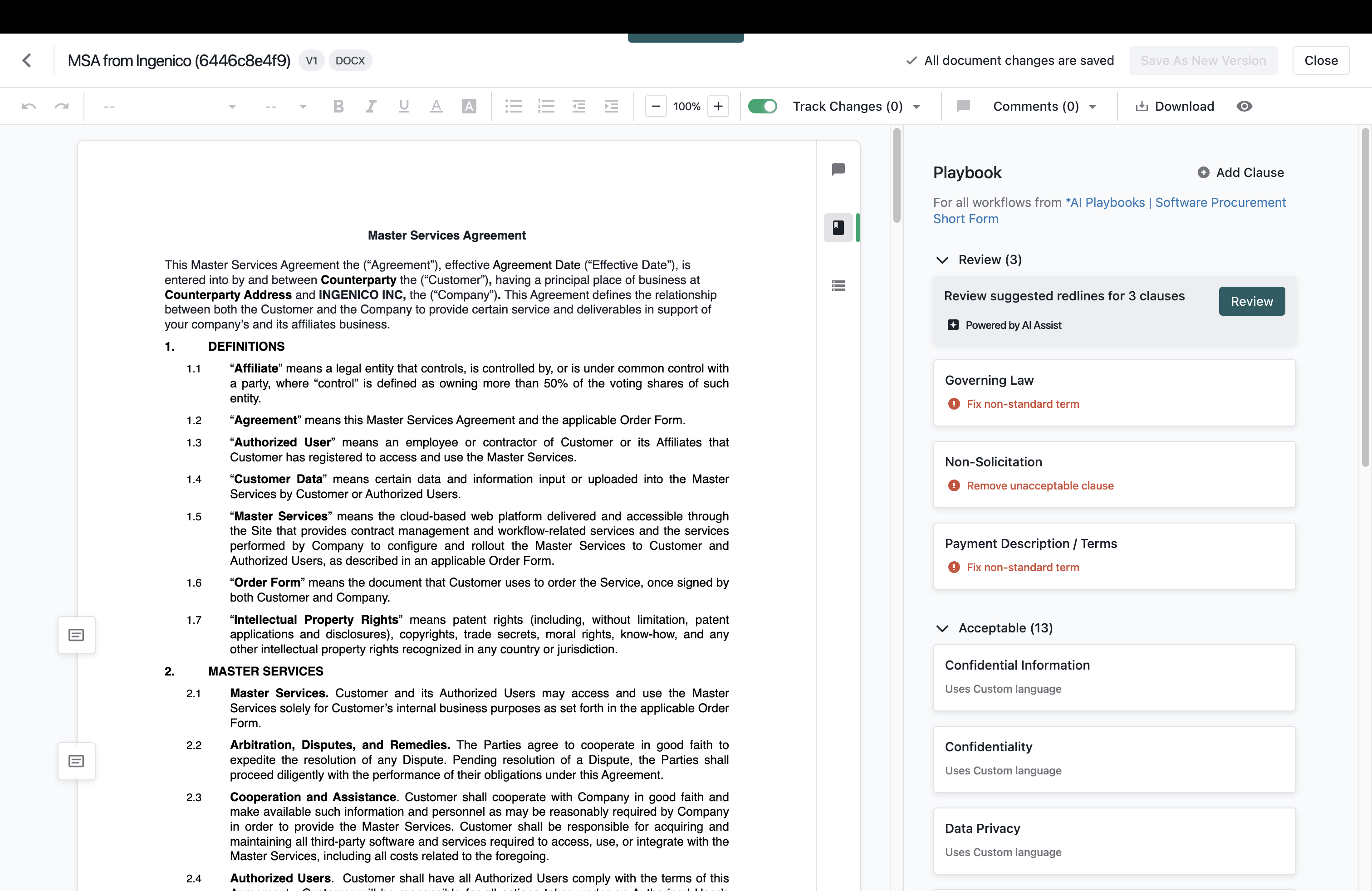 Use Ironclad AI Playbooks – Ironclad