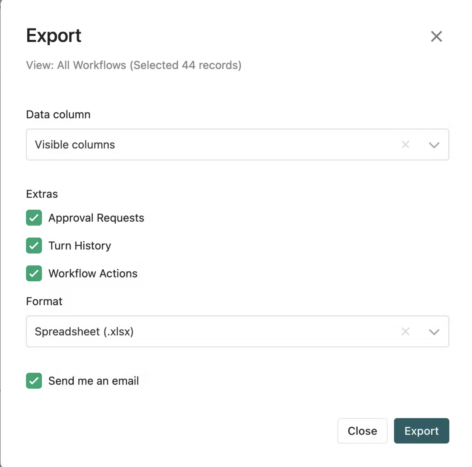 Export Workflows From Your Dashboard – Ironclad