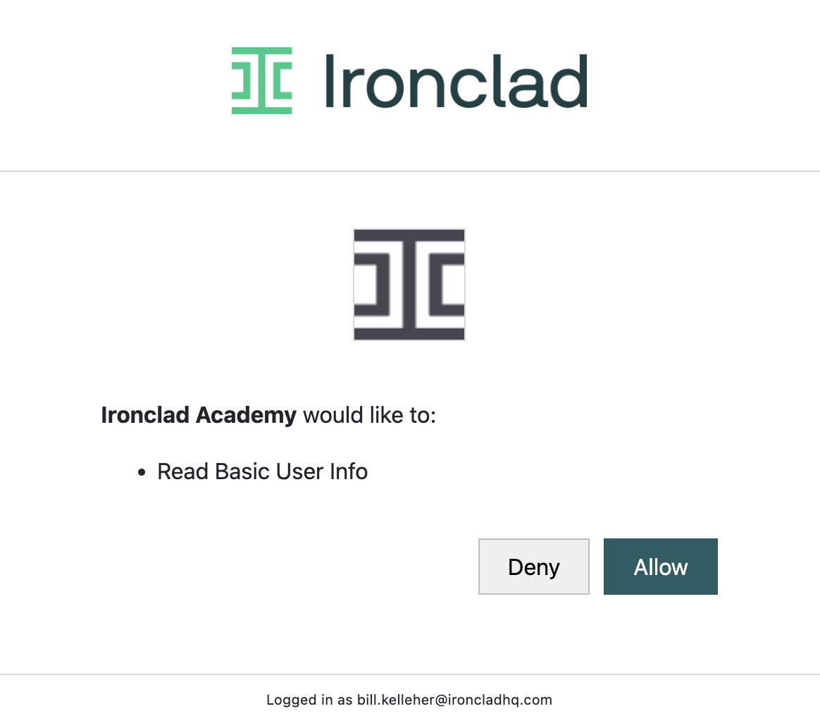 Log into Ironclad Academy – Ironclad