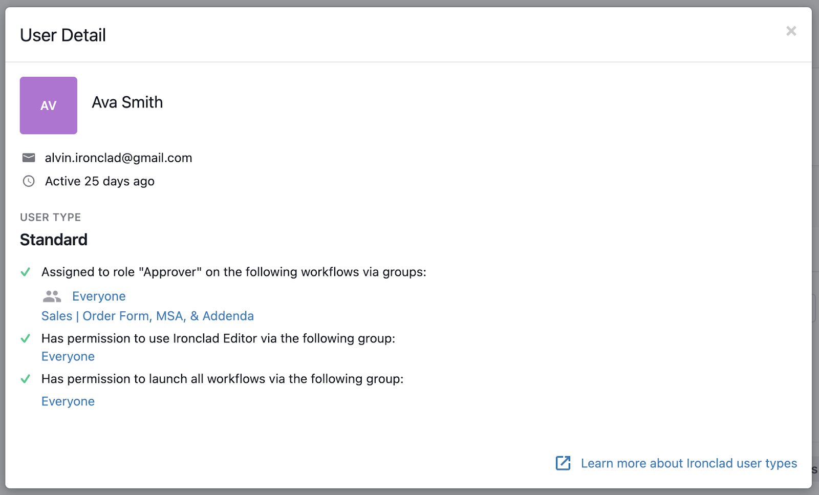 Manage Users – Ironclad
