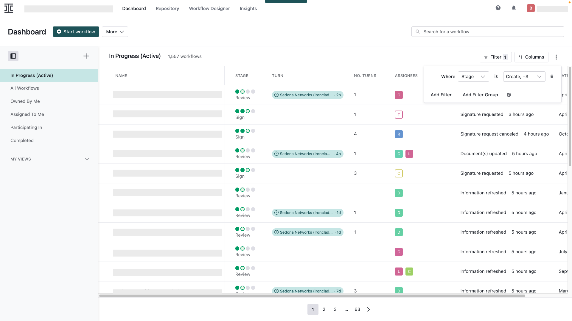 Dashboard Overview – Ironclad