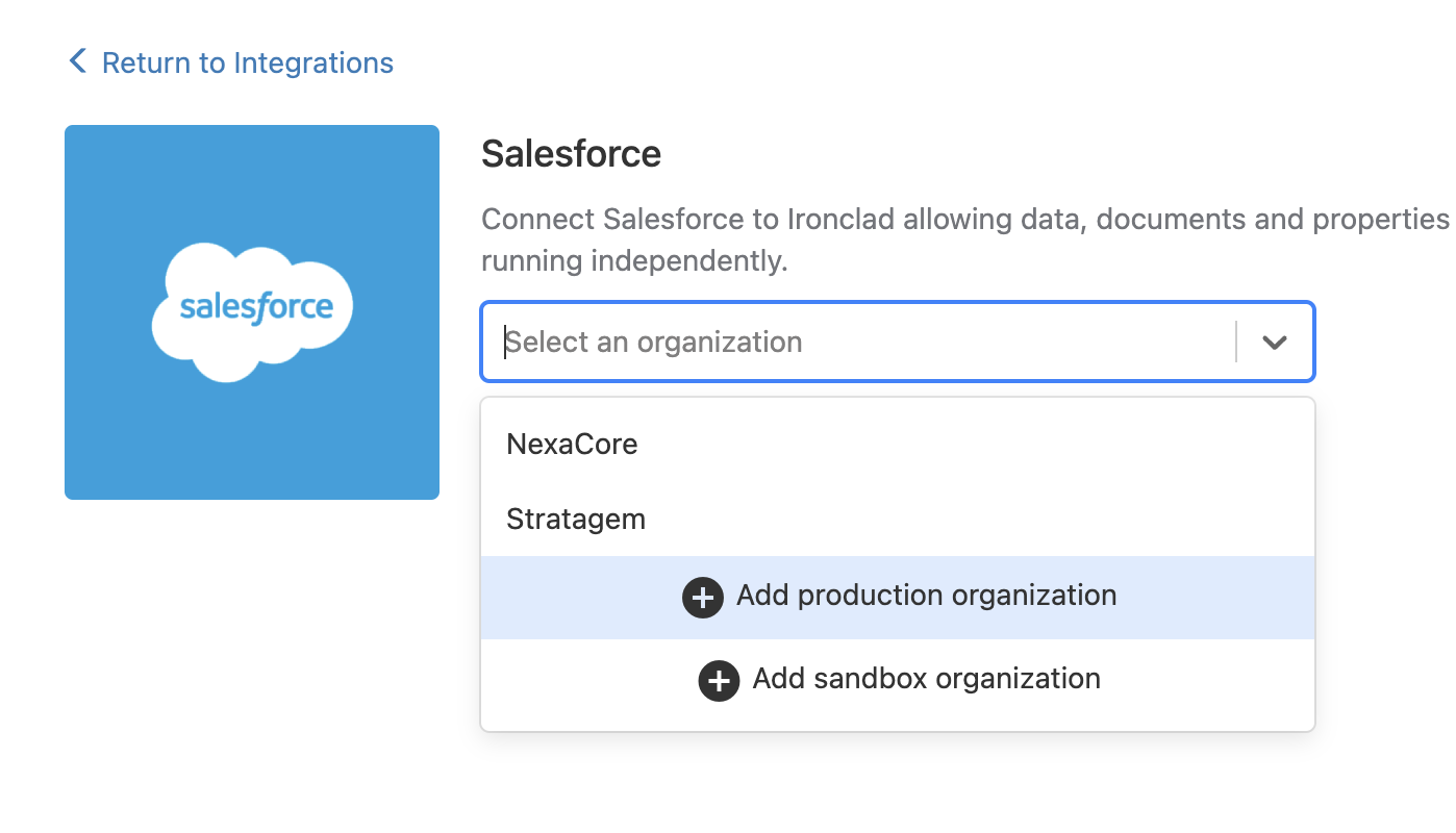 Connect Multiple Salesforce Organizations to a Single Ironclad Instance – Ironclad