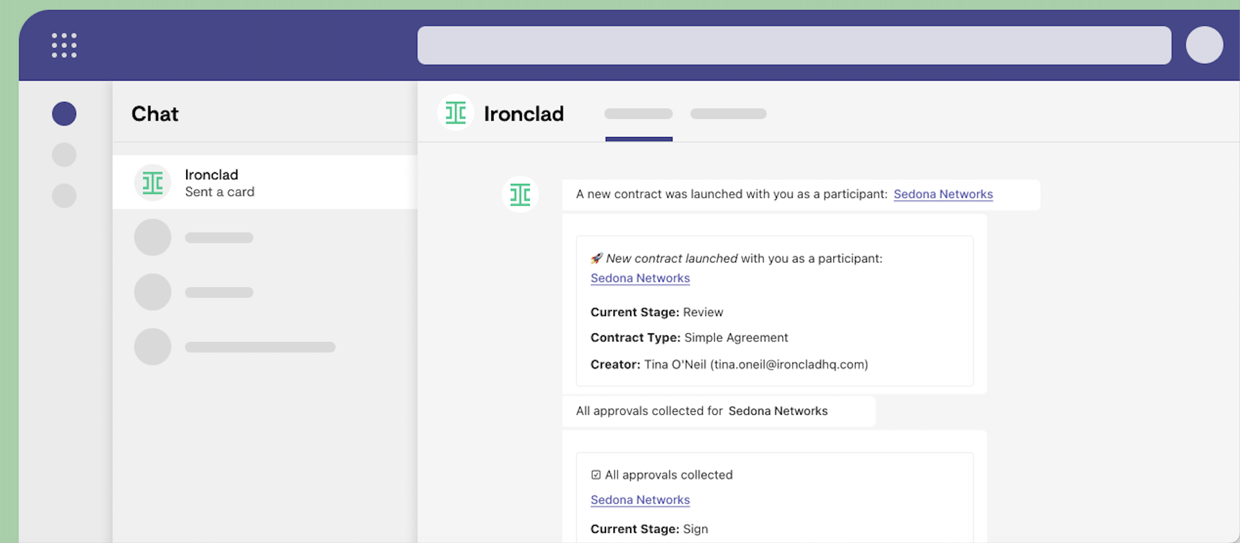 Integration with Microsoft Teams Overview – Ironclad