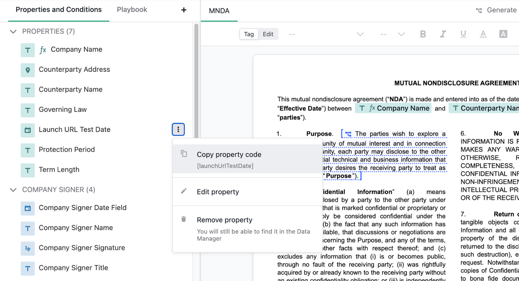Create a Pre-filled Launch Form – Ironclad