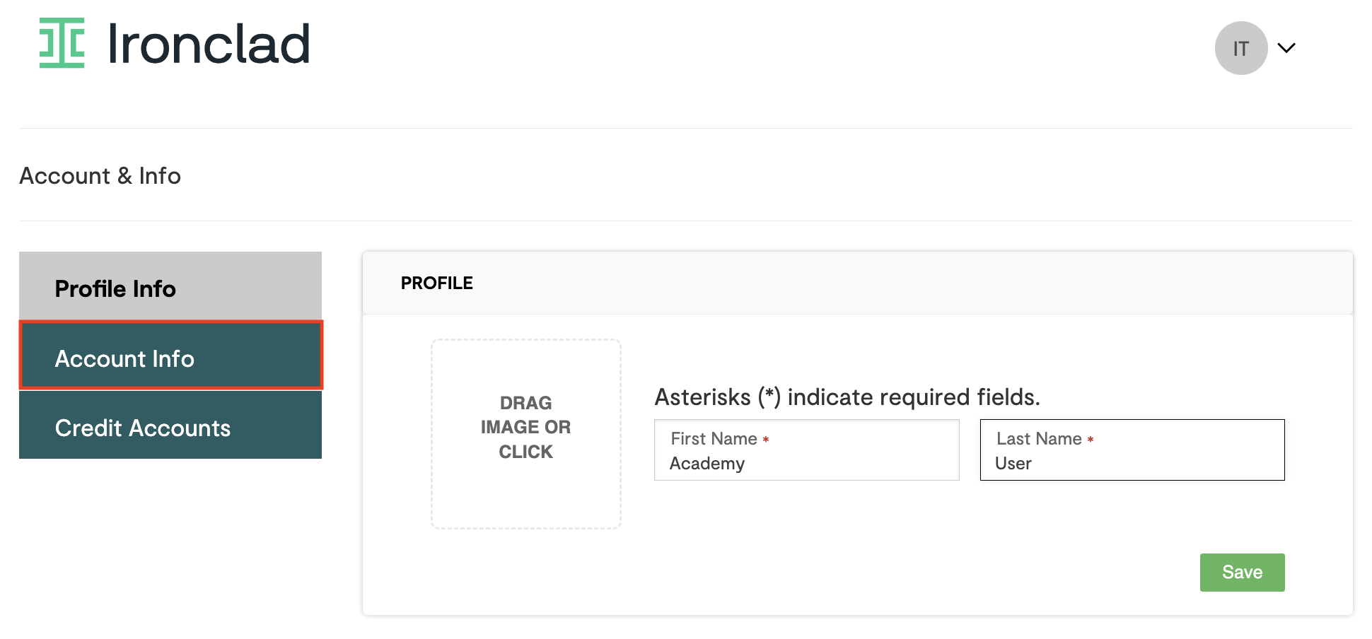 Log into Ironclad Academy – Ironclad