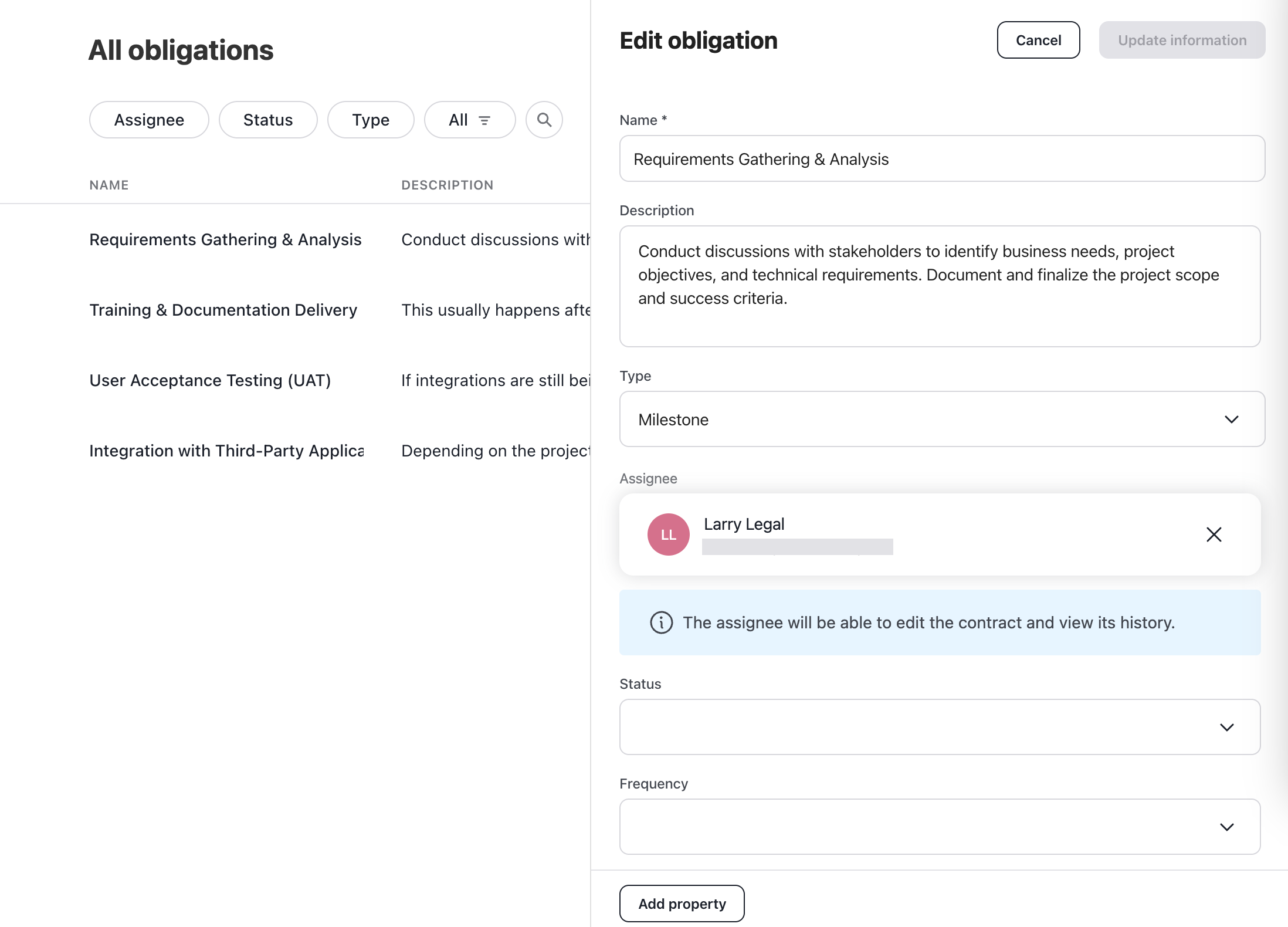Create and Manage Obligations – Ironclad