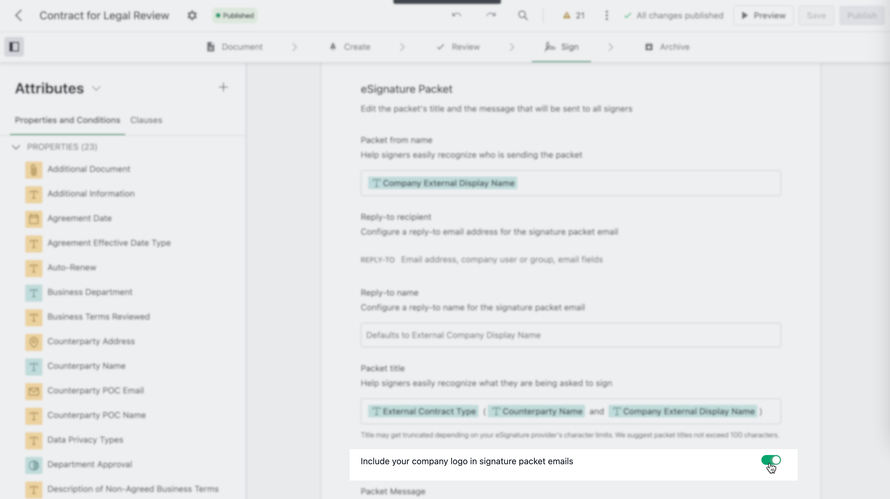 Include Your Company Logo in Ironclad Signature Packet Emails and ...
