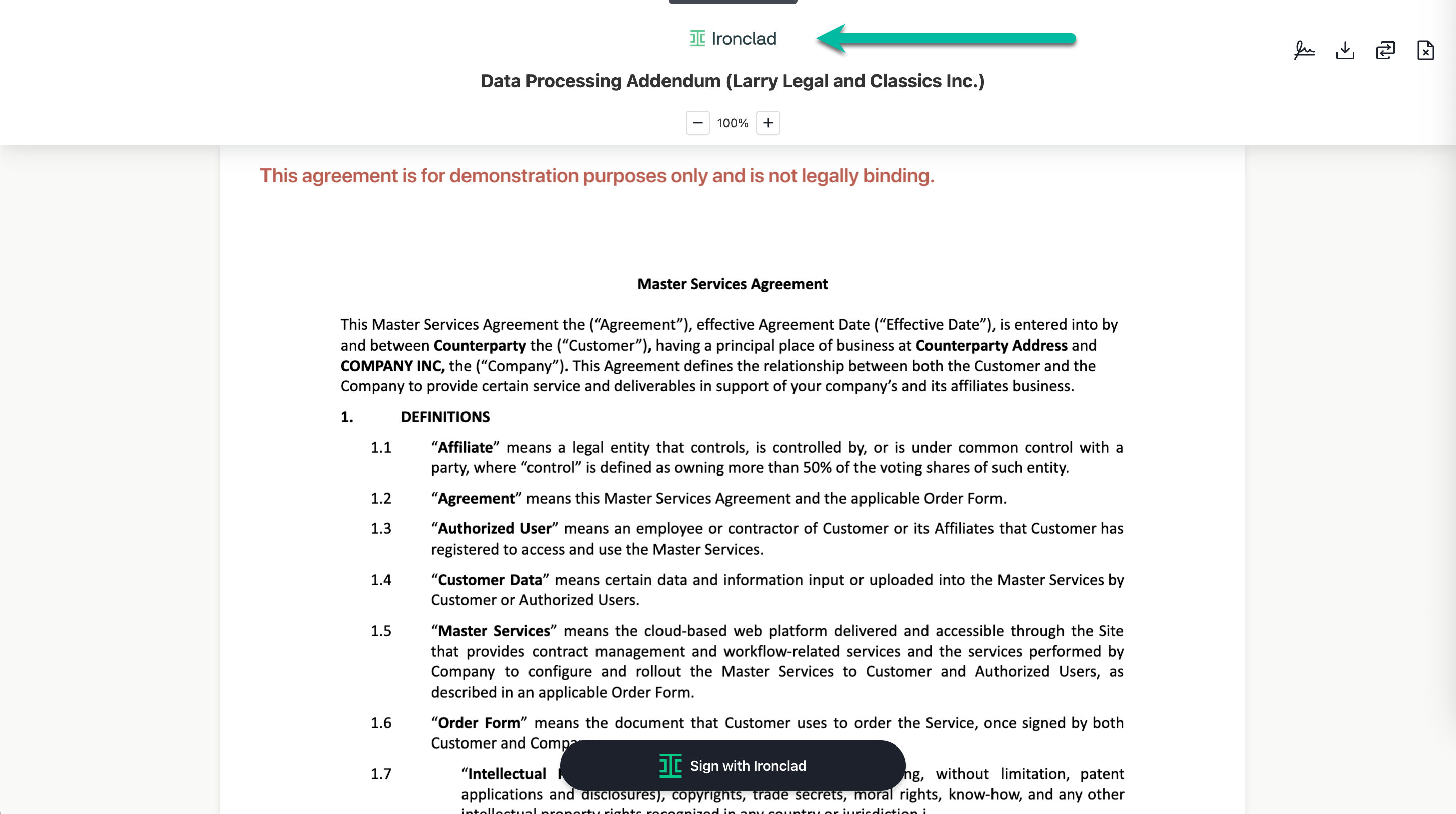 Include Your Company Logo in Ironclad Signature Packet Emails and ...