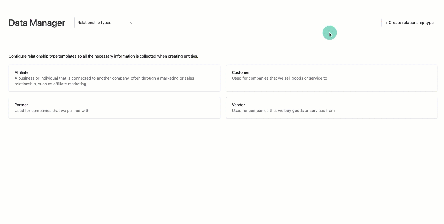 Create and Manage Relationship Types – Ironclad