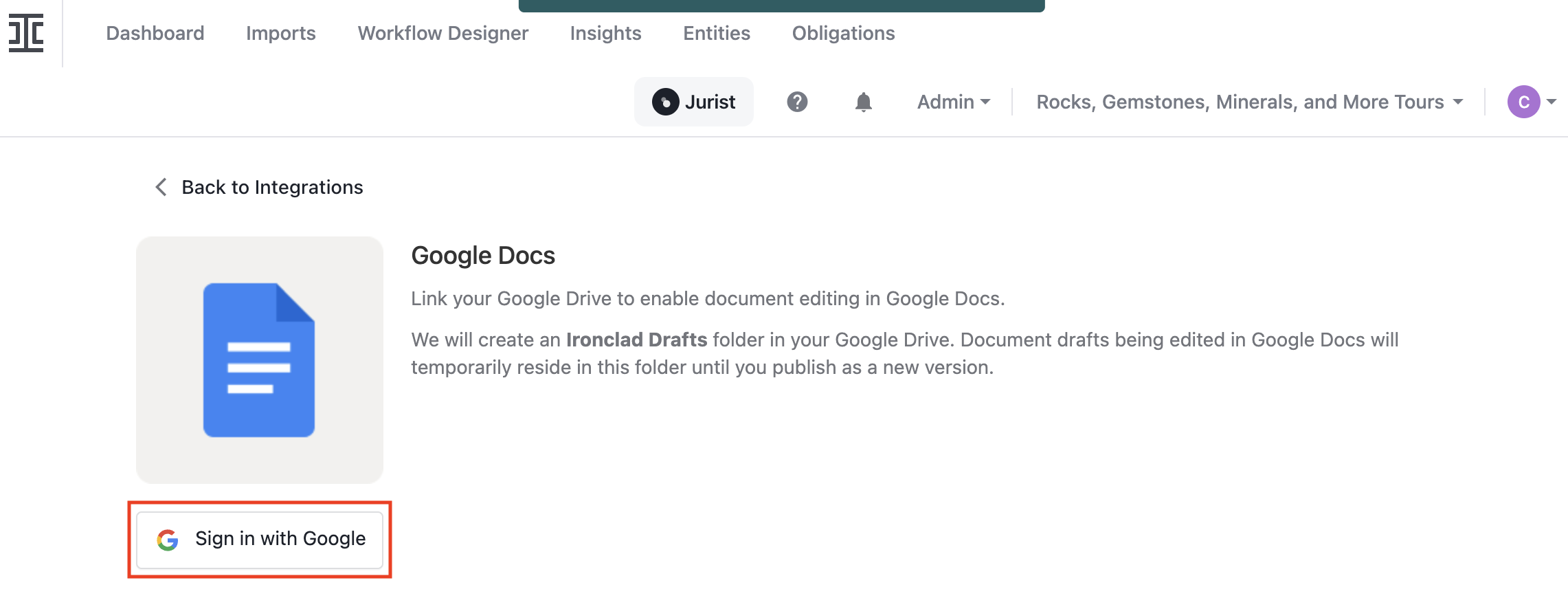 Edit in Google Docs – Ironclad
