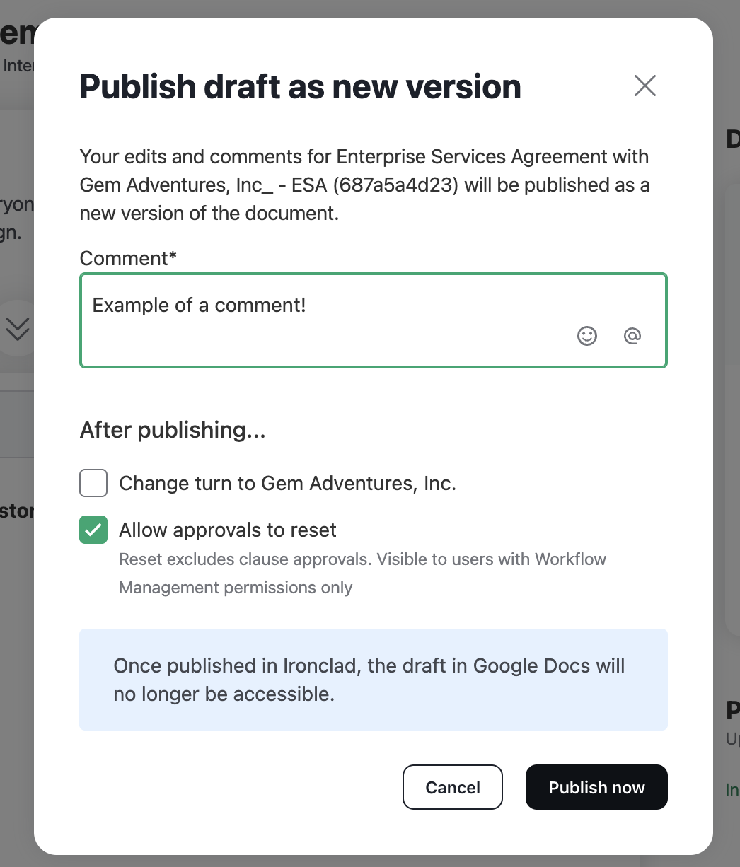 Edit in Google Docs – Ironclad