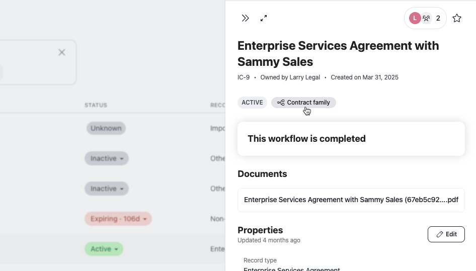 Create and Edit Contract Families – Ironclad