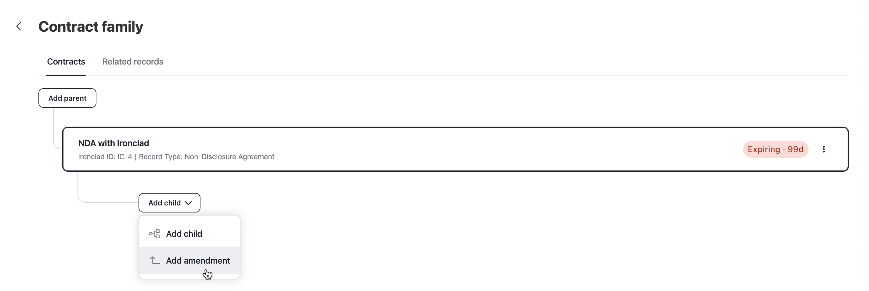 Create and Edit Contract Families – Ironclad
